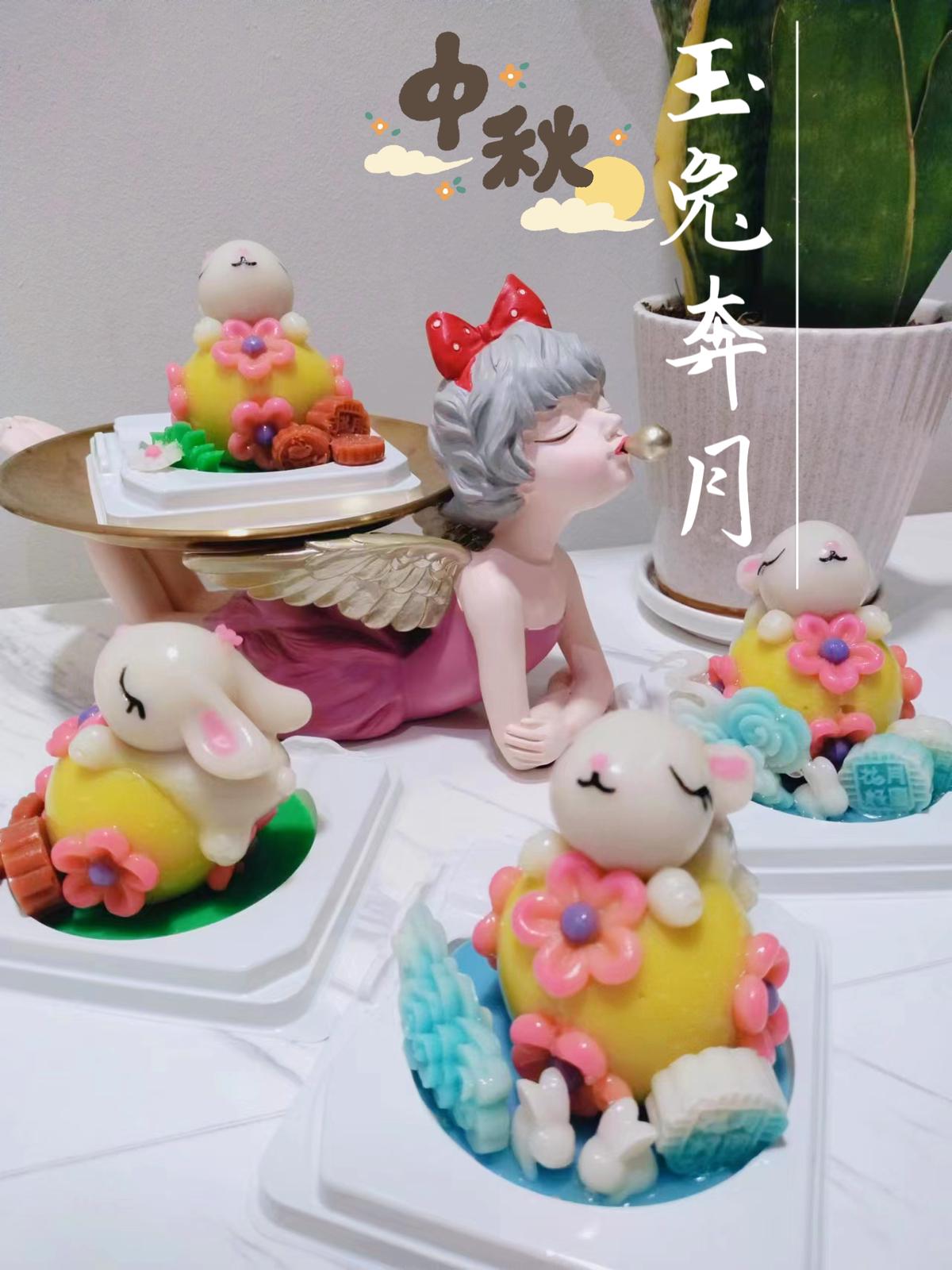 Jade Rabbit Jelly Mooncake – Jollee's Jelly Art & Pâtisserie